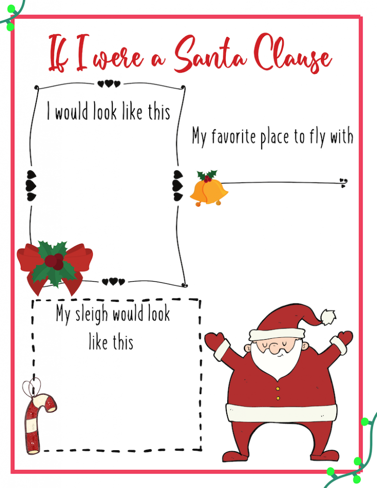Christmas Writing Prompts Worksheets - If I Were An Elf, Santa, Snowman ...