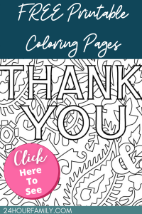 16 Thank You Coloring Pages (Free Printable)
