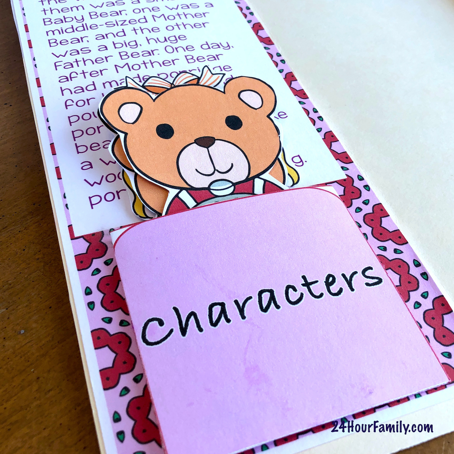 Goldilocks and the Three Bears PDF (Free Printable)