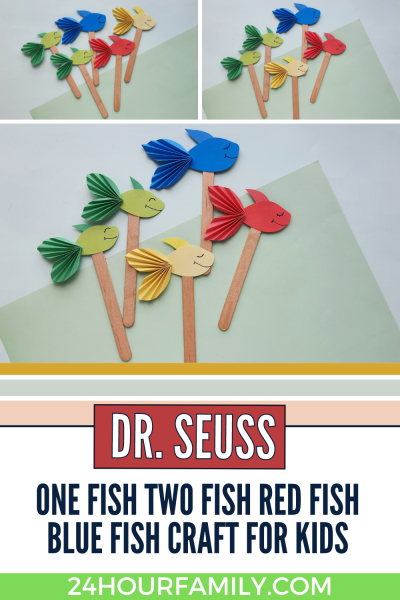 Dr. Seuss One Fish Two Fish Craft (Free Fish Template)