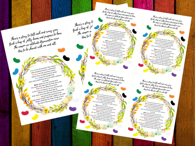 Explaining Easter to a Child Using the Jelly Bean Poem (Free Printable)