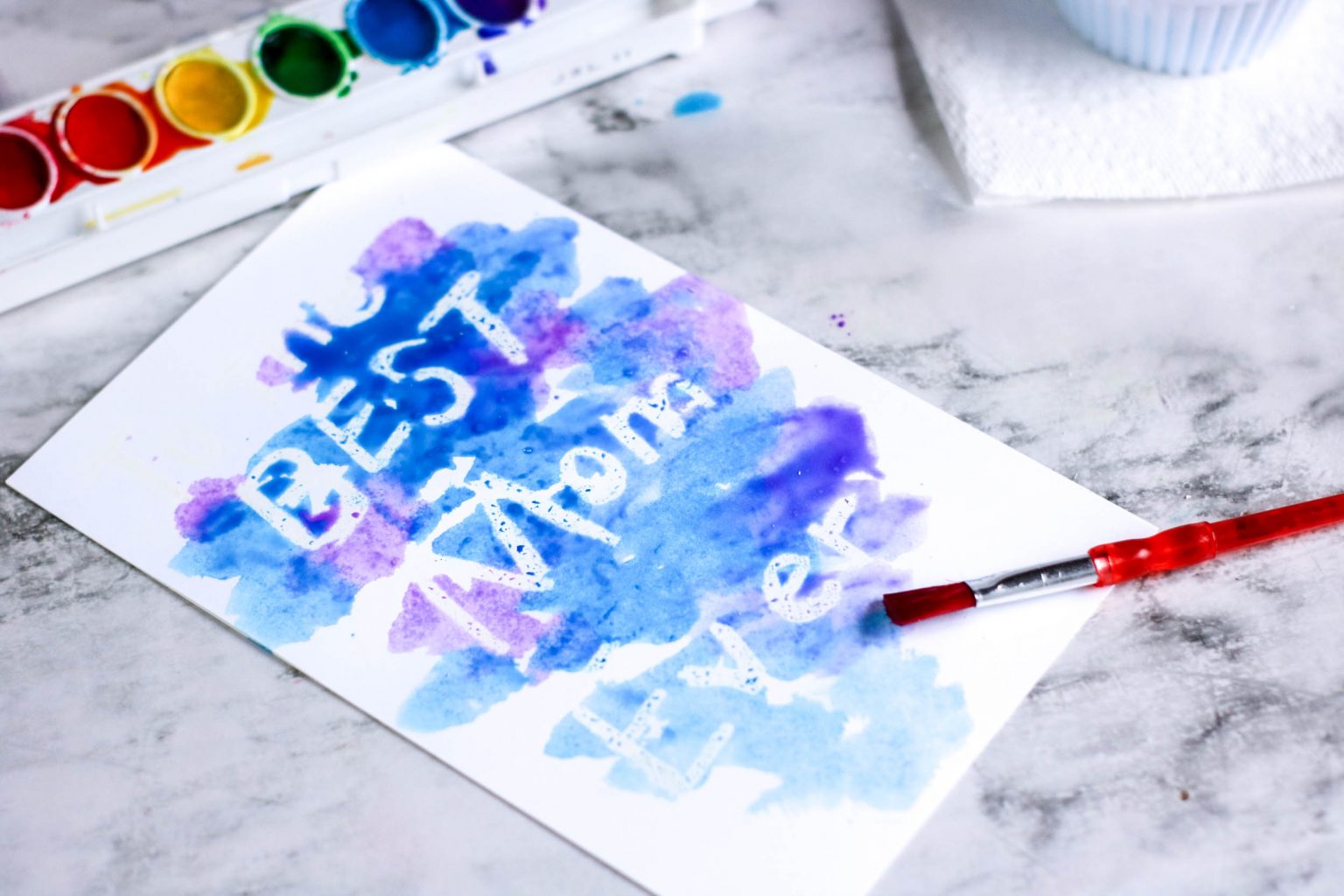 Make an Easy Watercolor Mother's Day Card