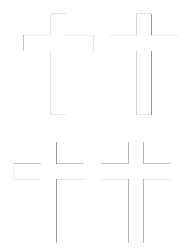 Free Printable Cross Template