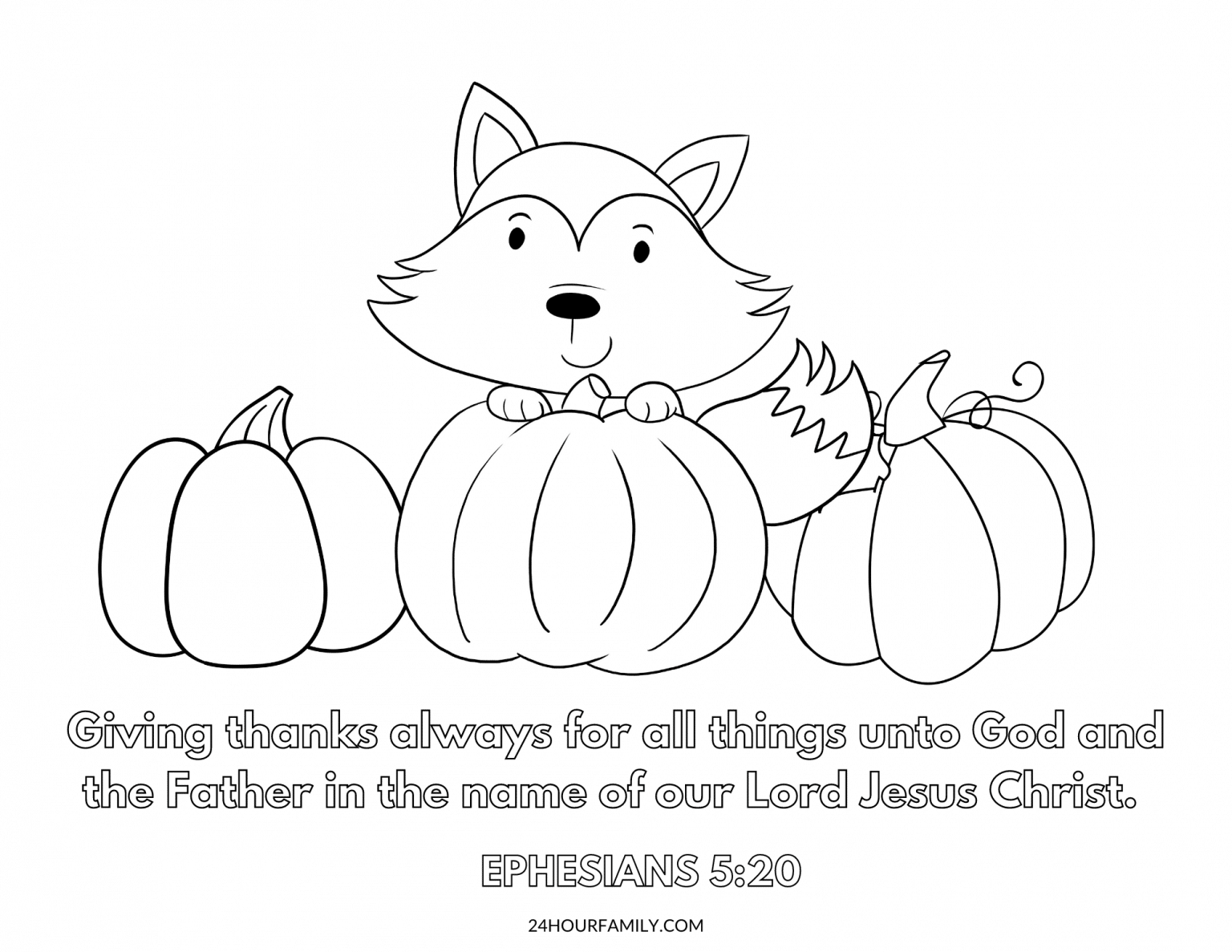 21+ Free Christian Thanksgiving Coloring Pages