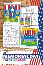 Free Memorial Day Color by Number Coloring Pages