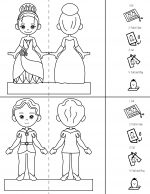 Disney Prince and Princess Paper Dolls (Free Printable)