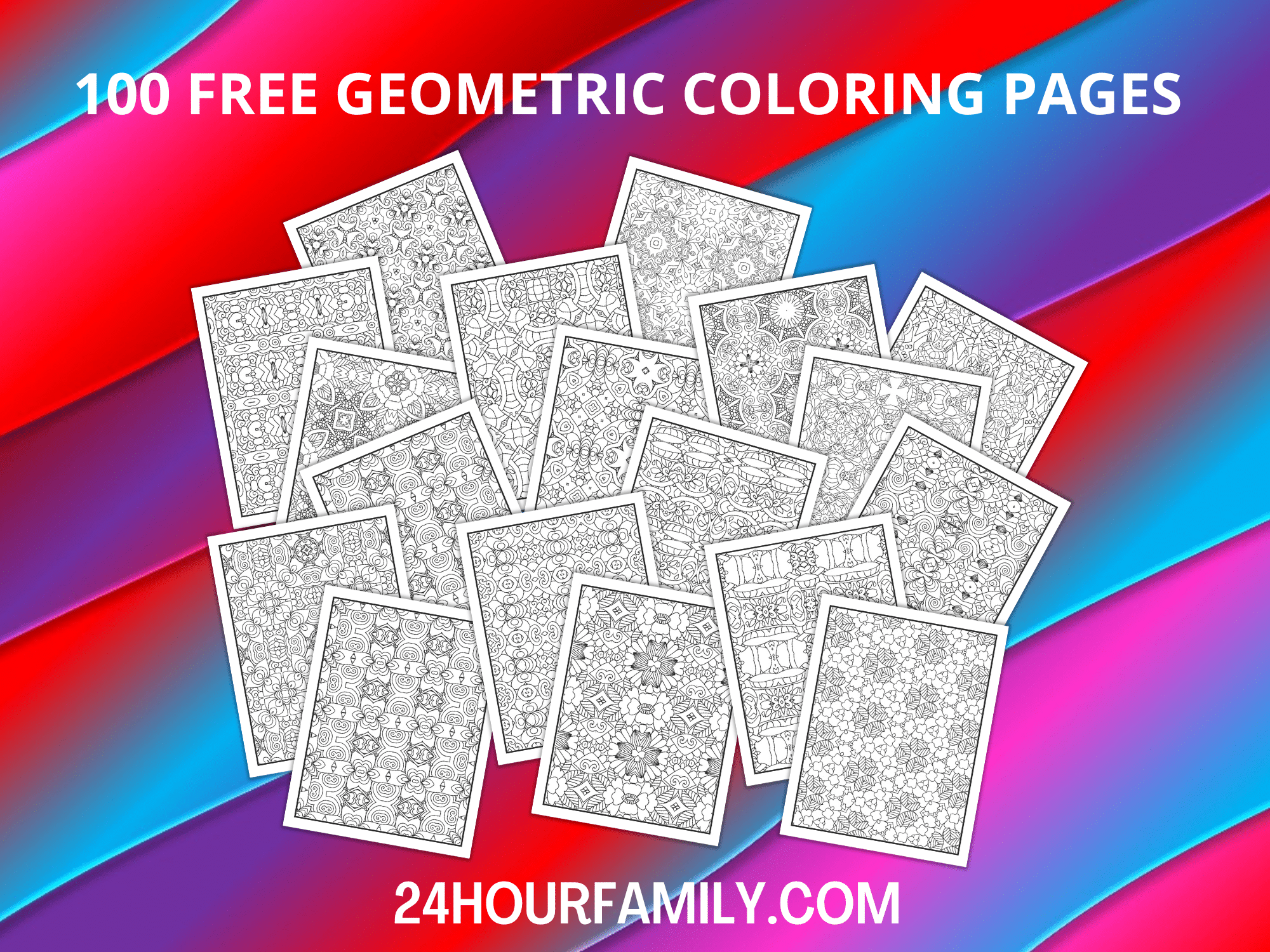 100 Totally Free Geometric Coloring Pages