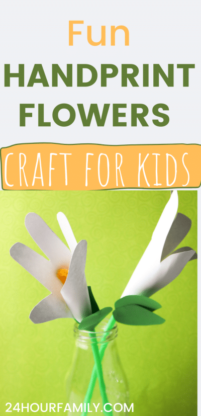 Handprint Flowers for Kids to Make - 24hourfamily.com
