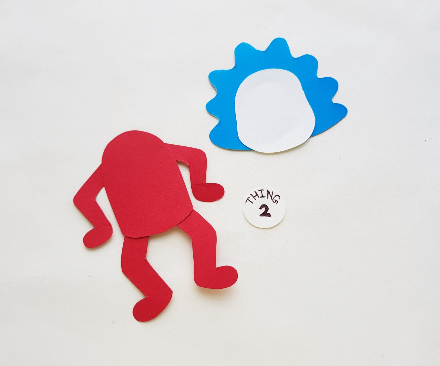 Thing 1 and Thing 2 Craft (Free Template)