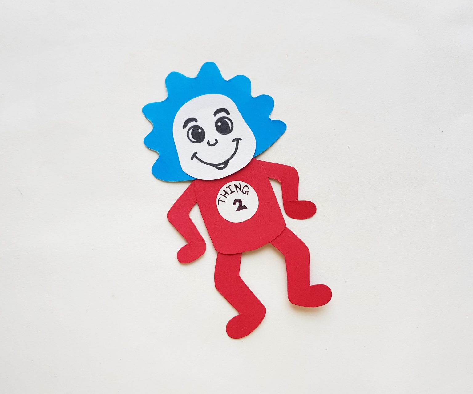 Thing 1 and Thing 2 Craft (Free Template)