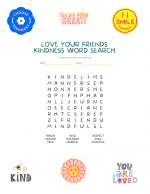 12 Free Word Search Kindness Printables » 24hourfamily.com
