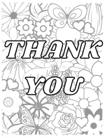 16 Thank You Coloring Pages (Free Printable)