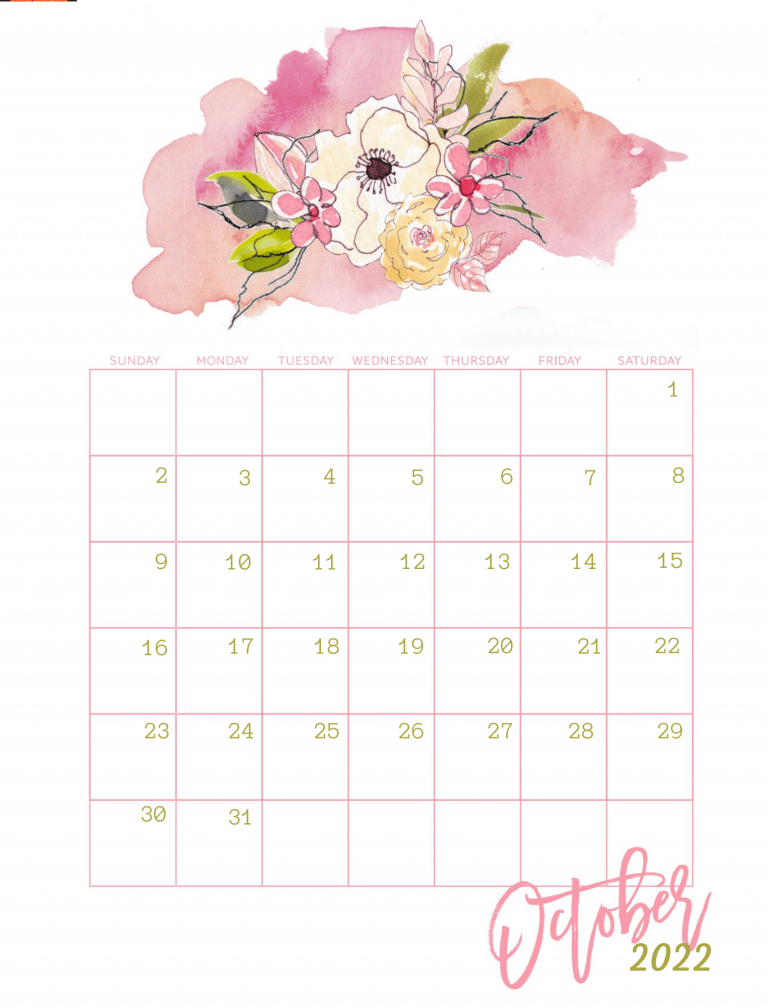 65 Free October 2022 Calendar Printable Templates