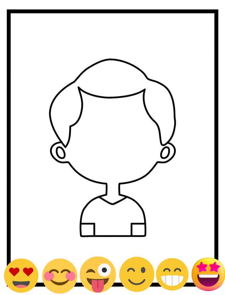 18 Free Blank Face Template Printables