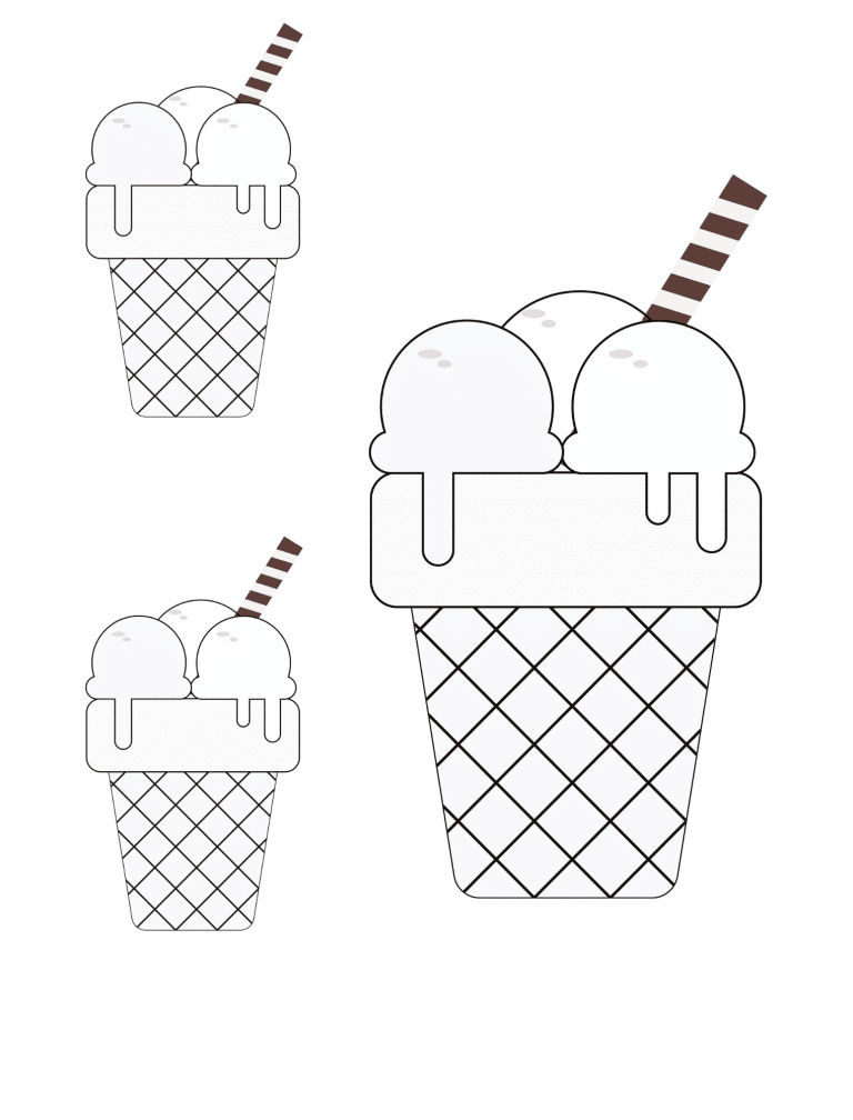 26 Free Ice Cream Cone Template Printables