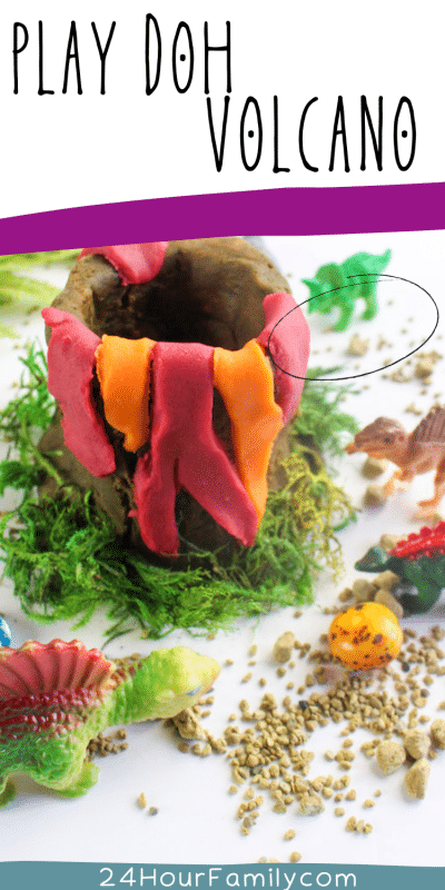 How to Build a Play Doh Volcano with your Kids