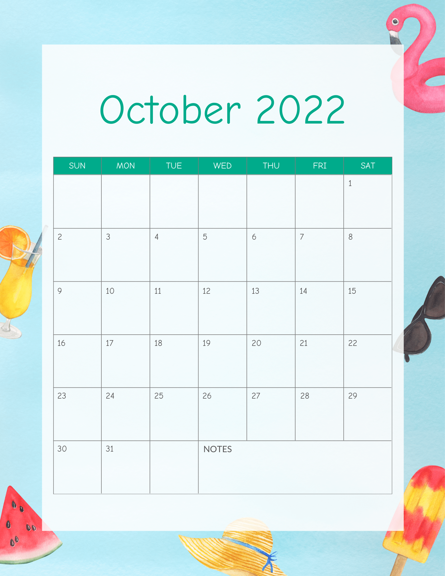 65 Free October 2022 Calendar Printable Templates