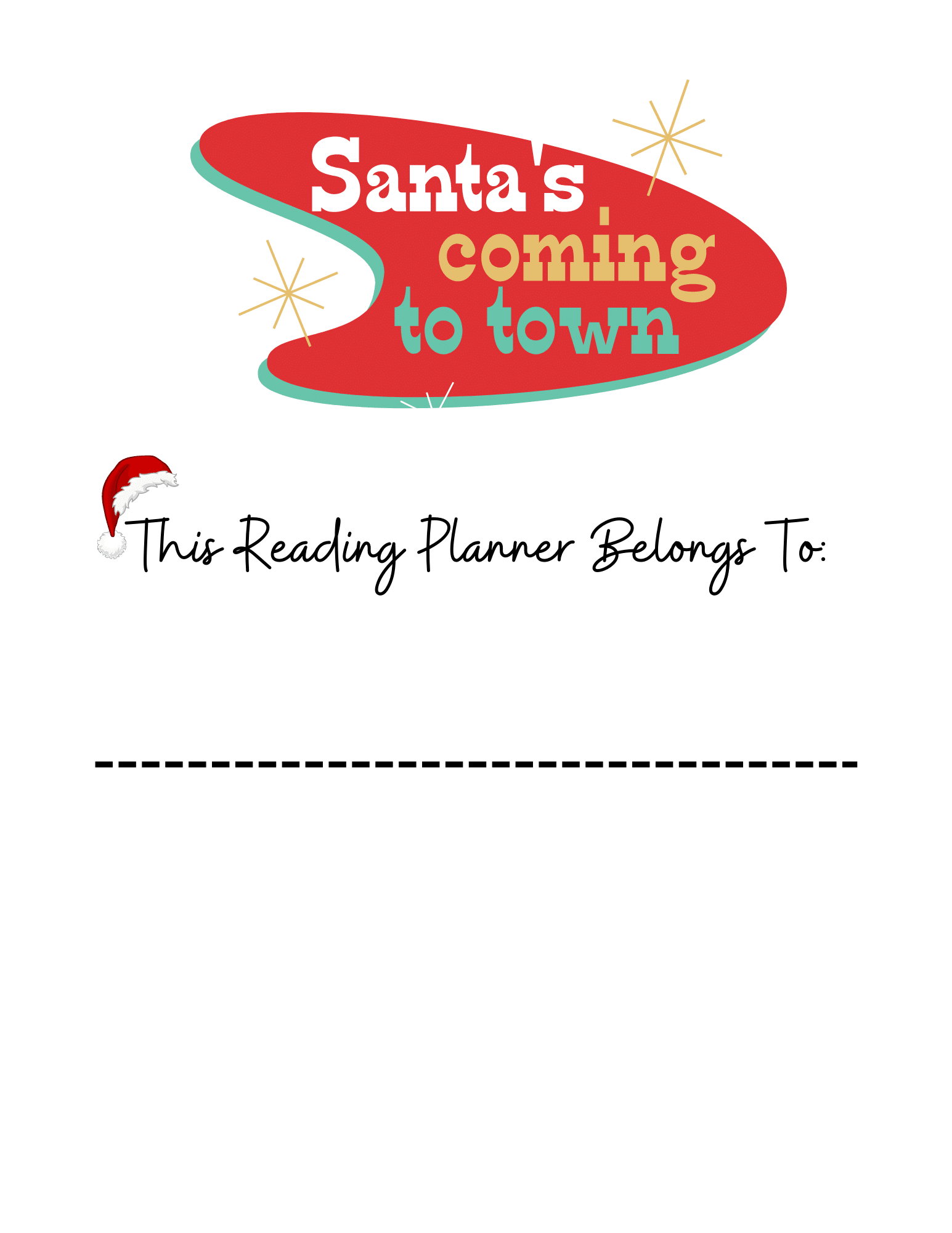 Free Printable December Reading Log for Kids & Adults - 24hourfamily.com