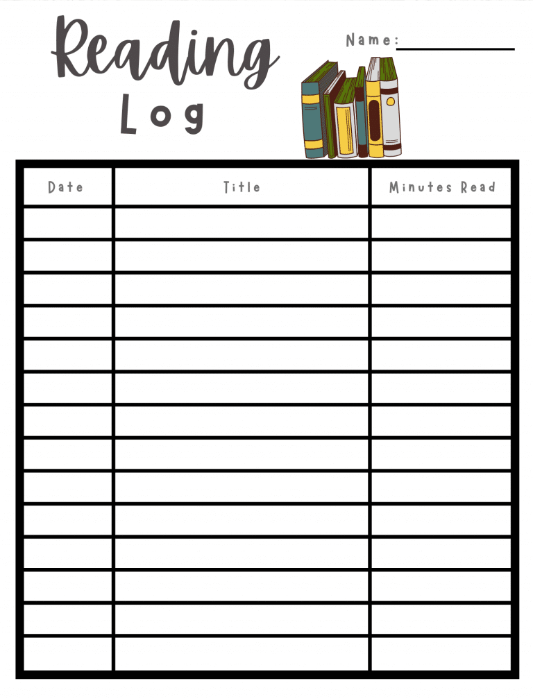 32 Free Reading Log Printables for Adults & Kids - 24hourfamily.com