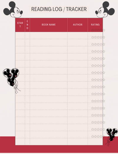 32 Free Reading Log Printables for Adults & Kids