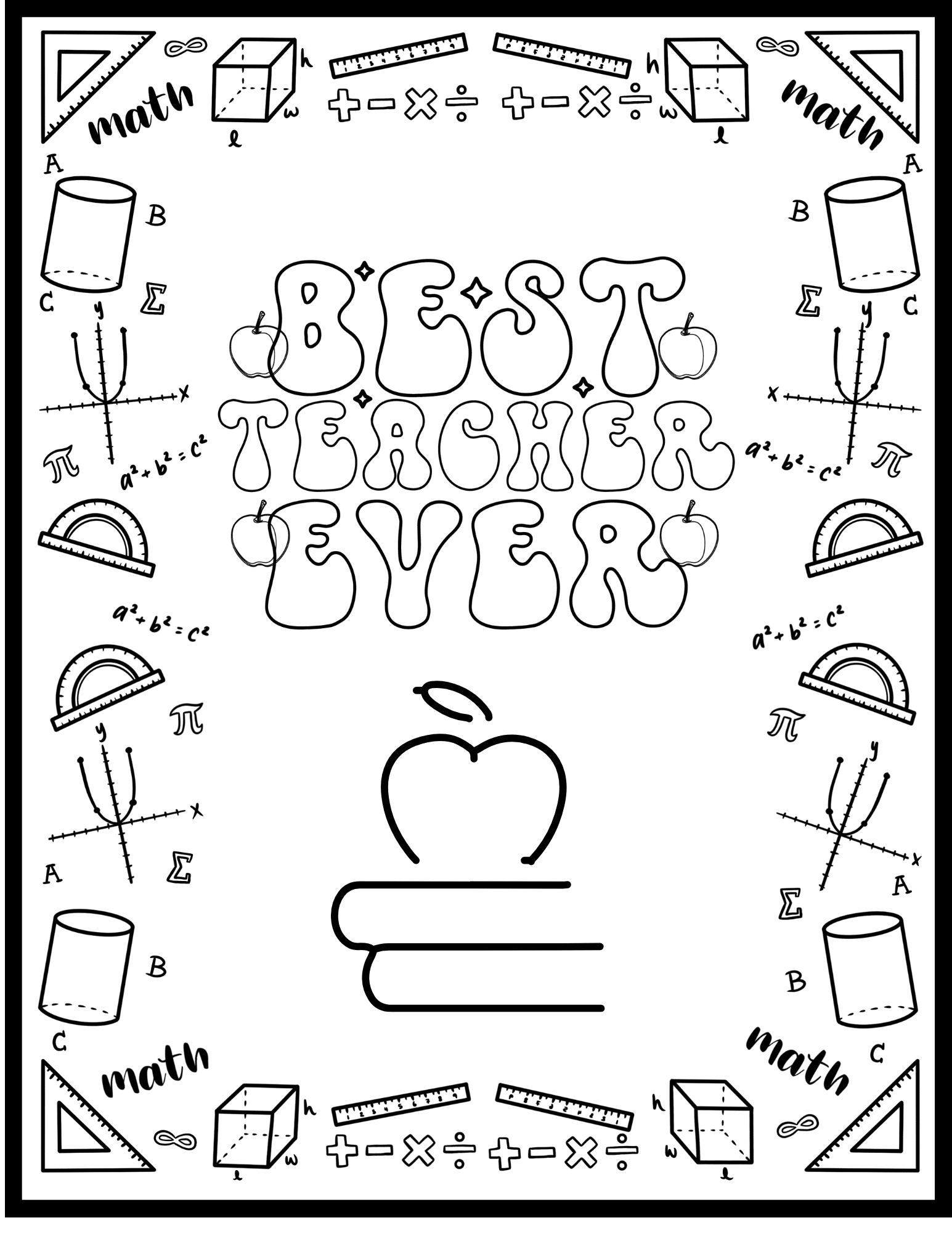 17 Free Teacher Appreciation Coloring Pages