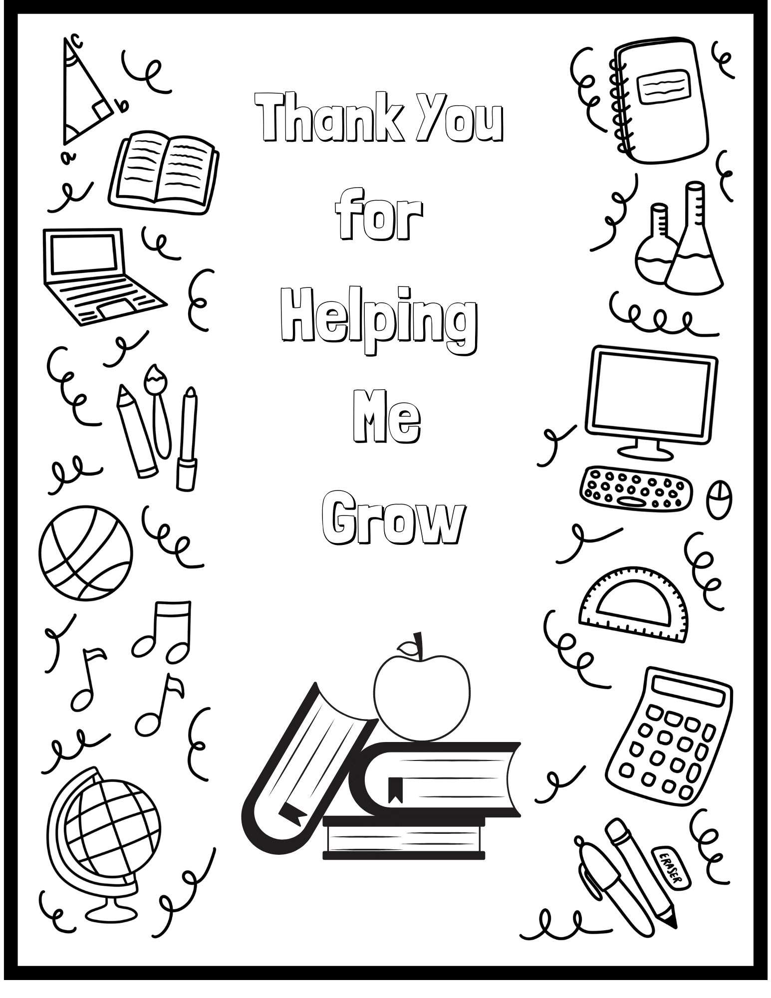 17 Free Teacher Appreciation Coloring Pages