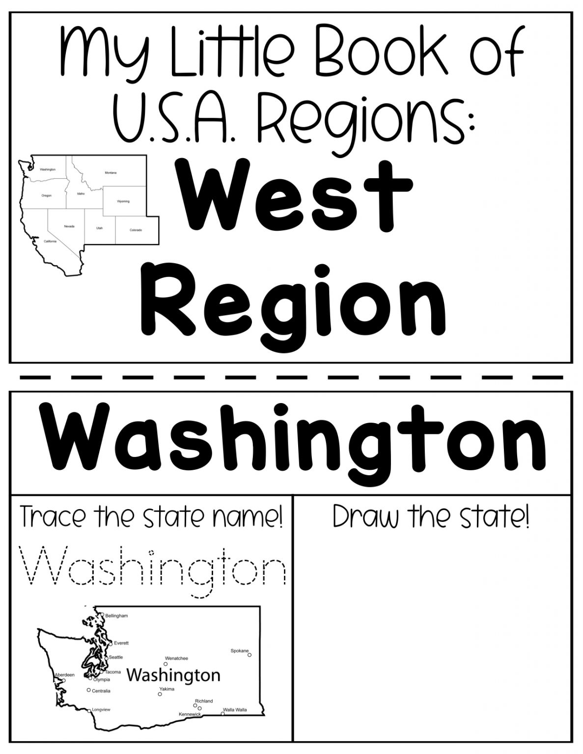 Five Regions of the United States Worksheets - 24hourfamily.com