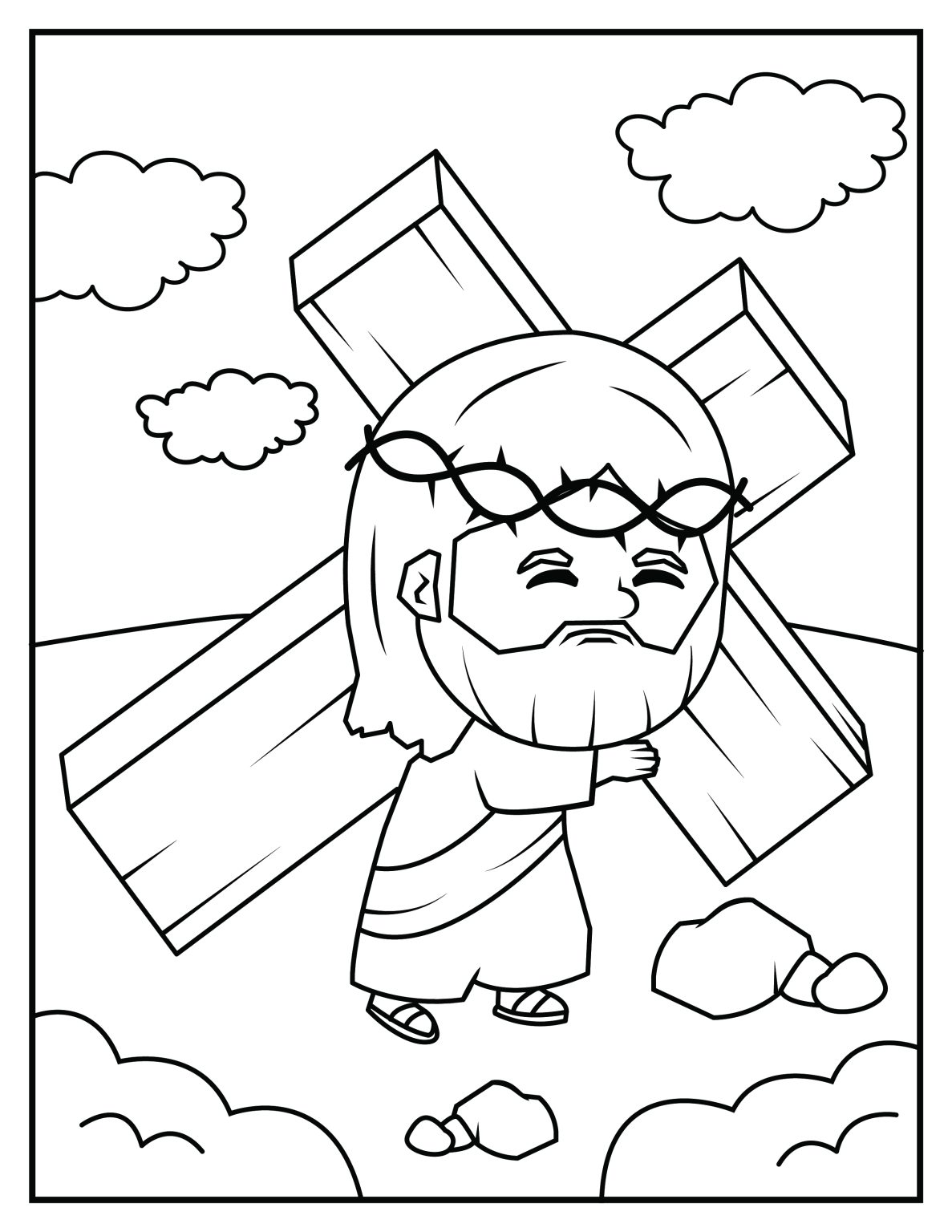 Christ-Centered Easter Coloring Pages (Free Printables) » 24hourfamily.com