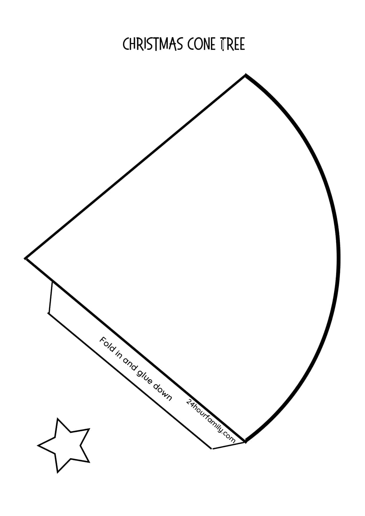 DIY 3D Christmas Tree Template Printable