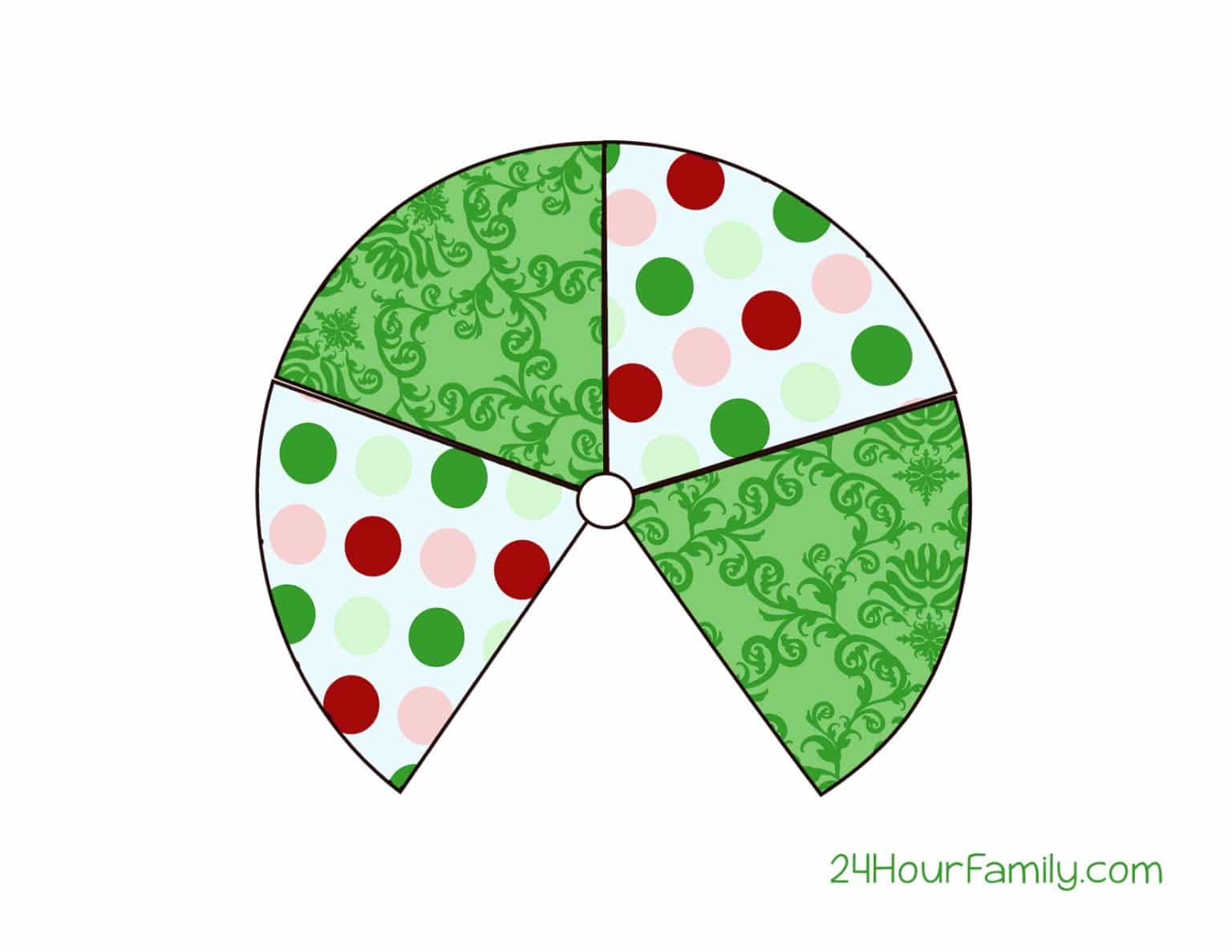 Christmas Spinner Template (Free Printable)