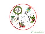 Christmas Spinner Template (Free Printable)