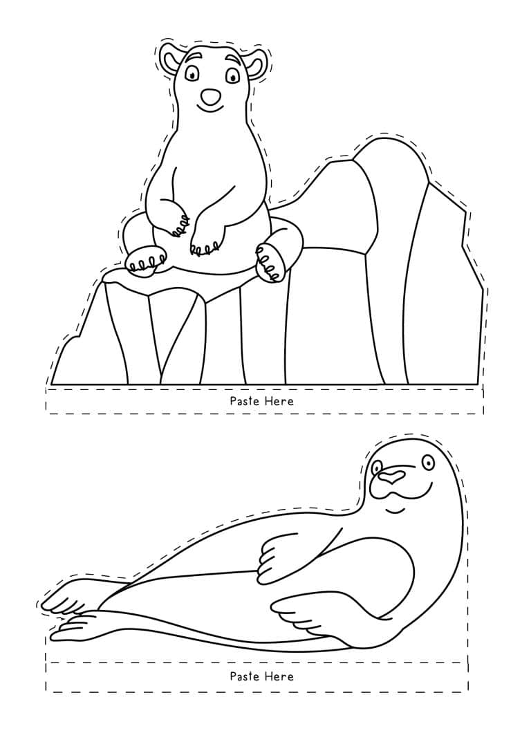 Build this Fun Polar Habitat Shoe Box Diorama