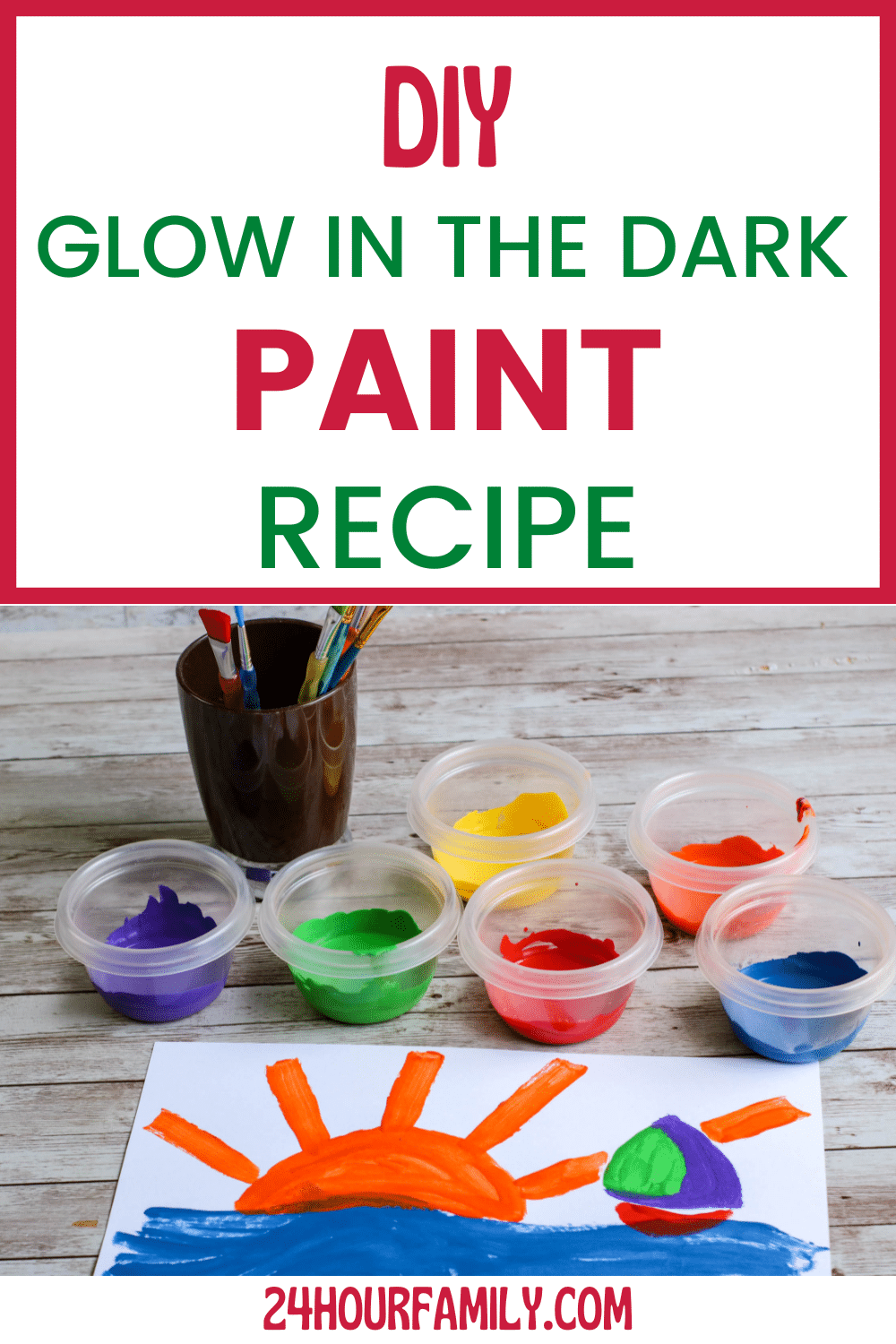 Glow in the Dark Paint Recipe - 24hourfamily.com