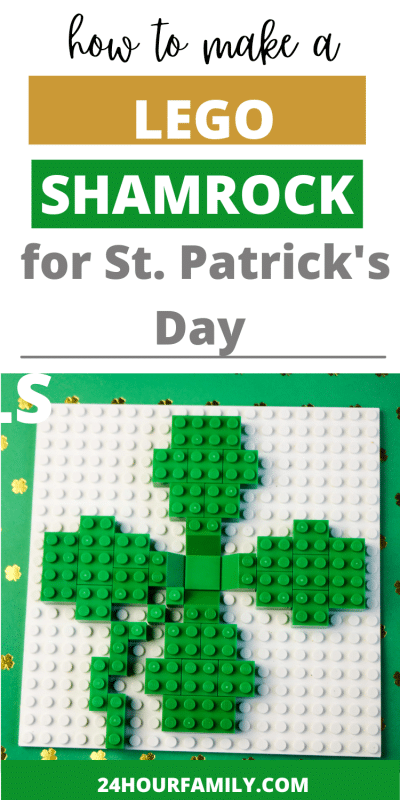 How to Build a Lego Shamrock - 24hourfamily.com