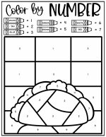 Letter T Color by Number Coloring Pages (Free to Print)