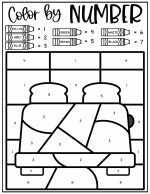 Letter T Color by Number Coloring Pages (Free to Print)