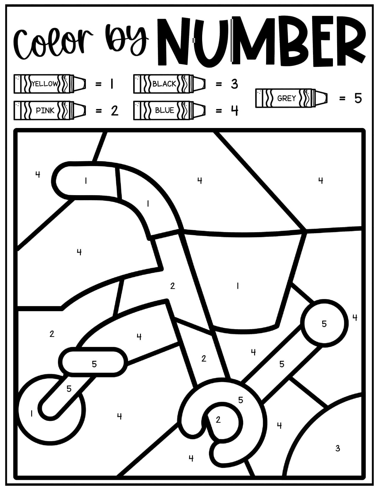 Letter X Color by Number Worksheets (Free To Print)
