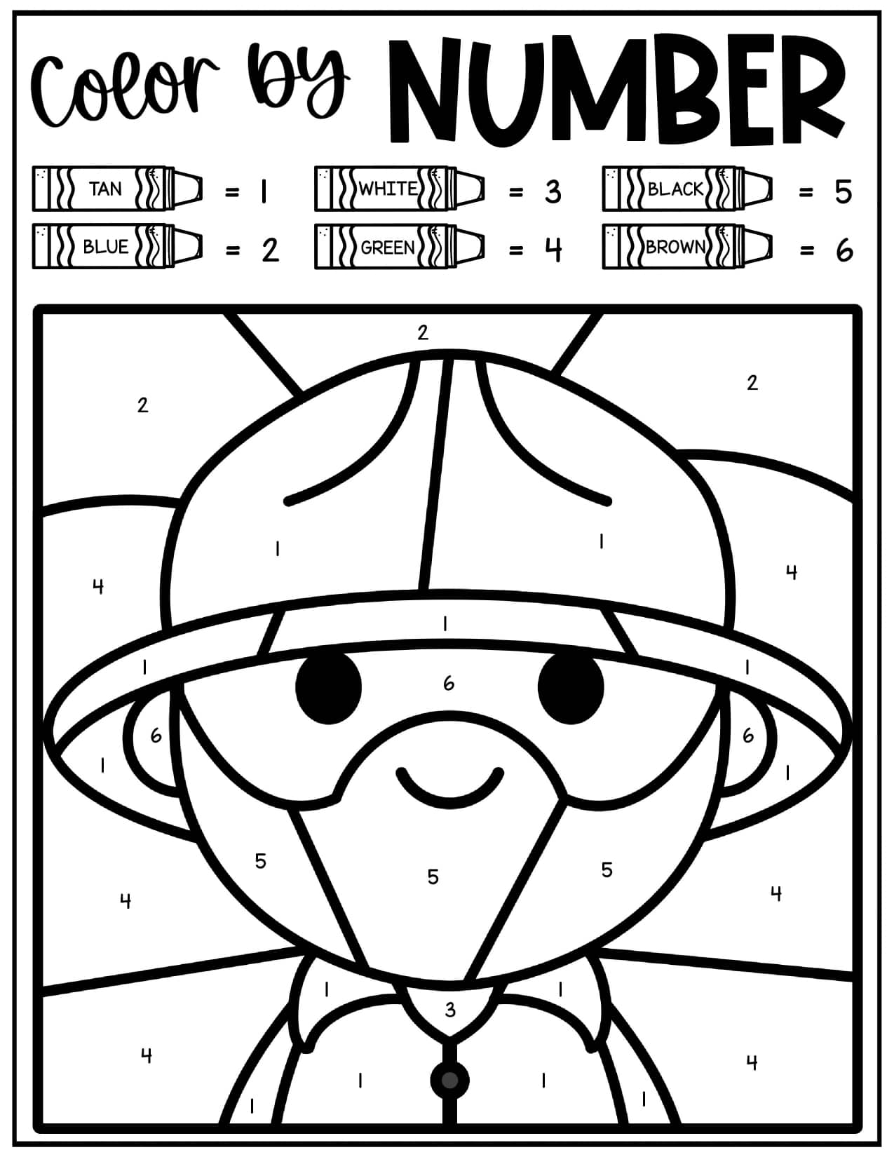Letter Z Color by Number (Free PDF Printables)