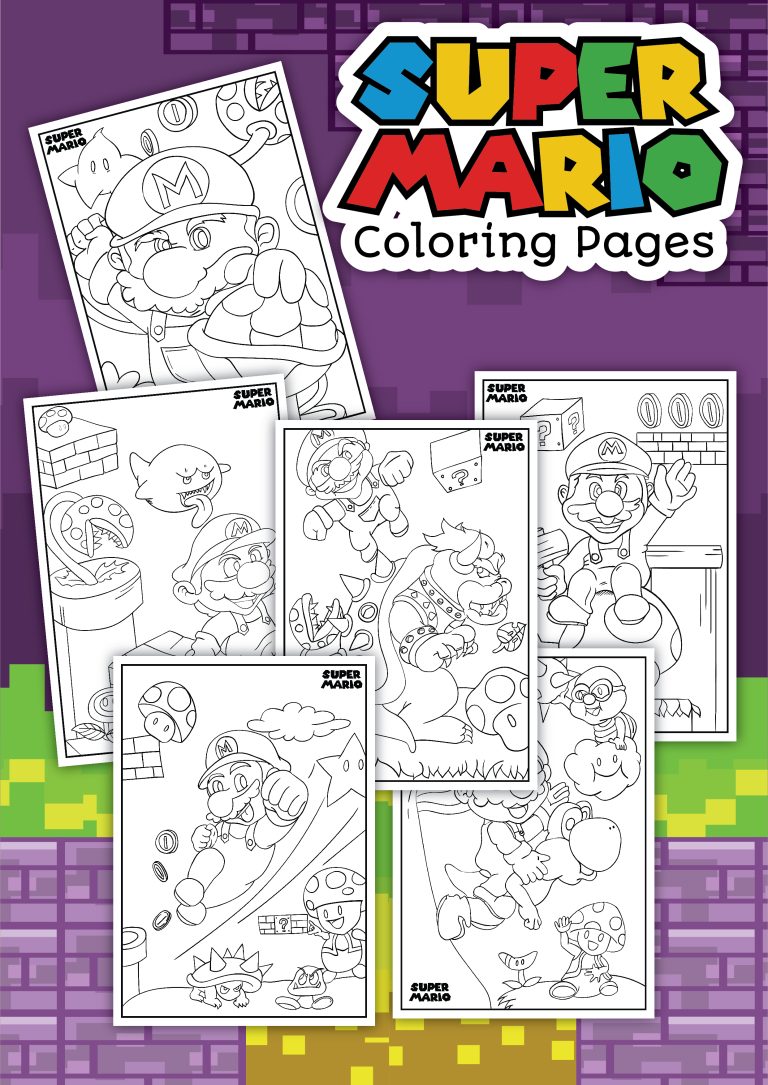Super Mario Coloring Pages (Updated 2026)