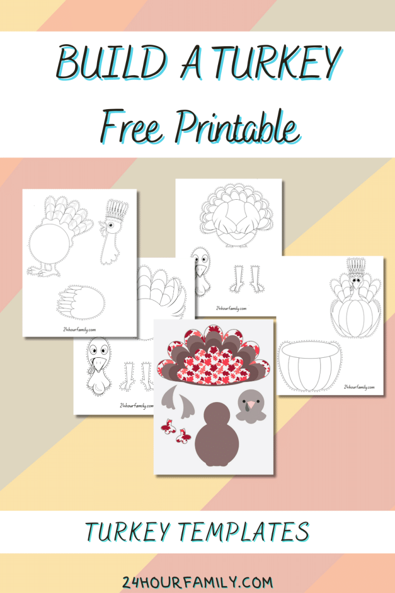 5 Build a Turkey Printable Templates (Free Printables)
