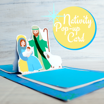 Nativity Christmas Story Pop-Up Card (Free Printable)