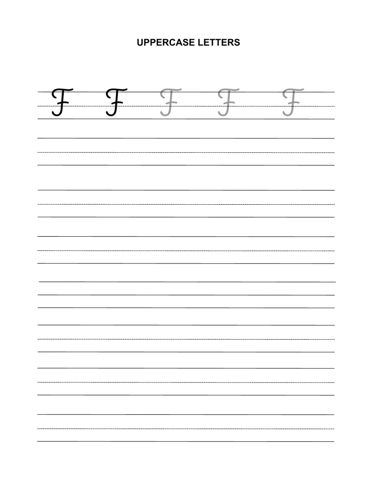How to Write a Cursive F (Free Printable)