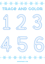Trace Numbers 1 to 10 with Disney's Characters from "Frozen"