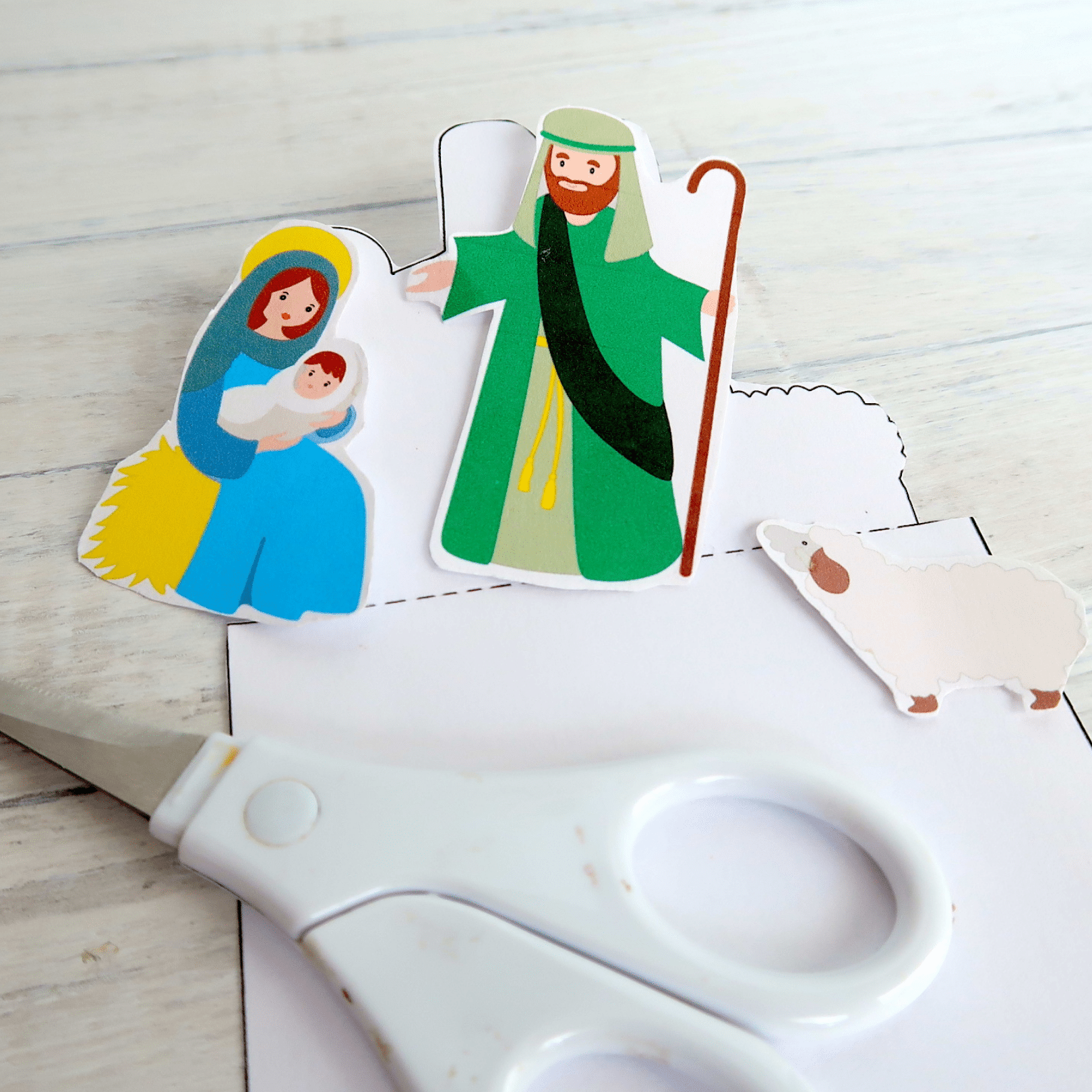 Nativity Christmas Story Pop-Up Card (Free Printable)