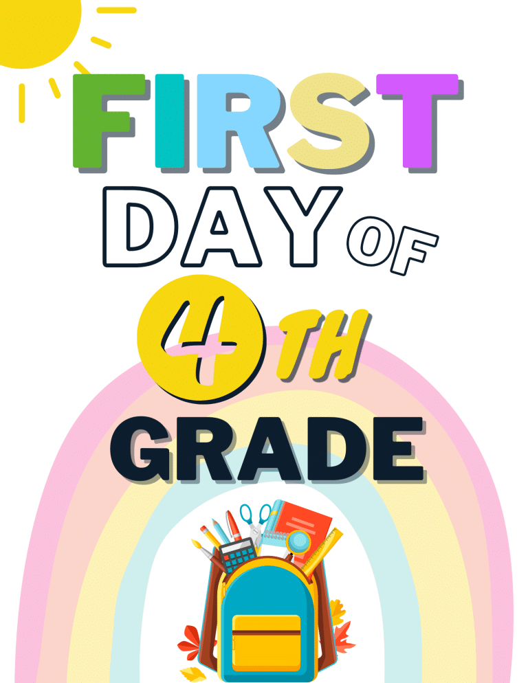 First Day of School Printable Signs for 2025 - 24hourfamily.com