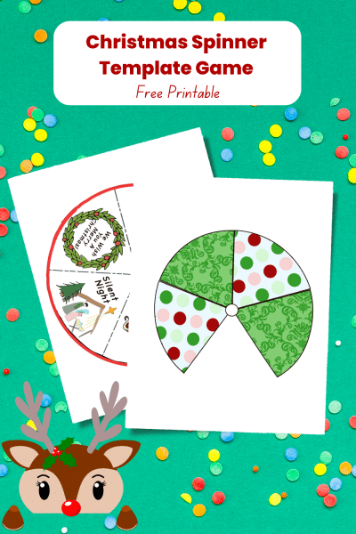 Christmas Spinner Template (Free Printable)