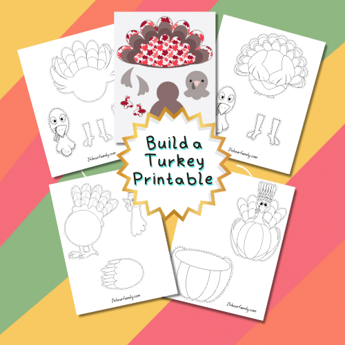 5 Build a Turkey Printable Templates (Free Printables)