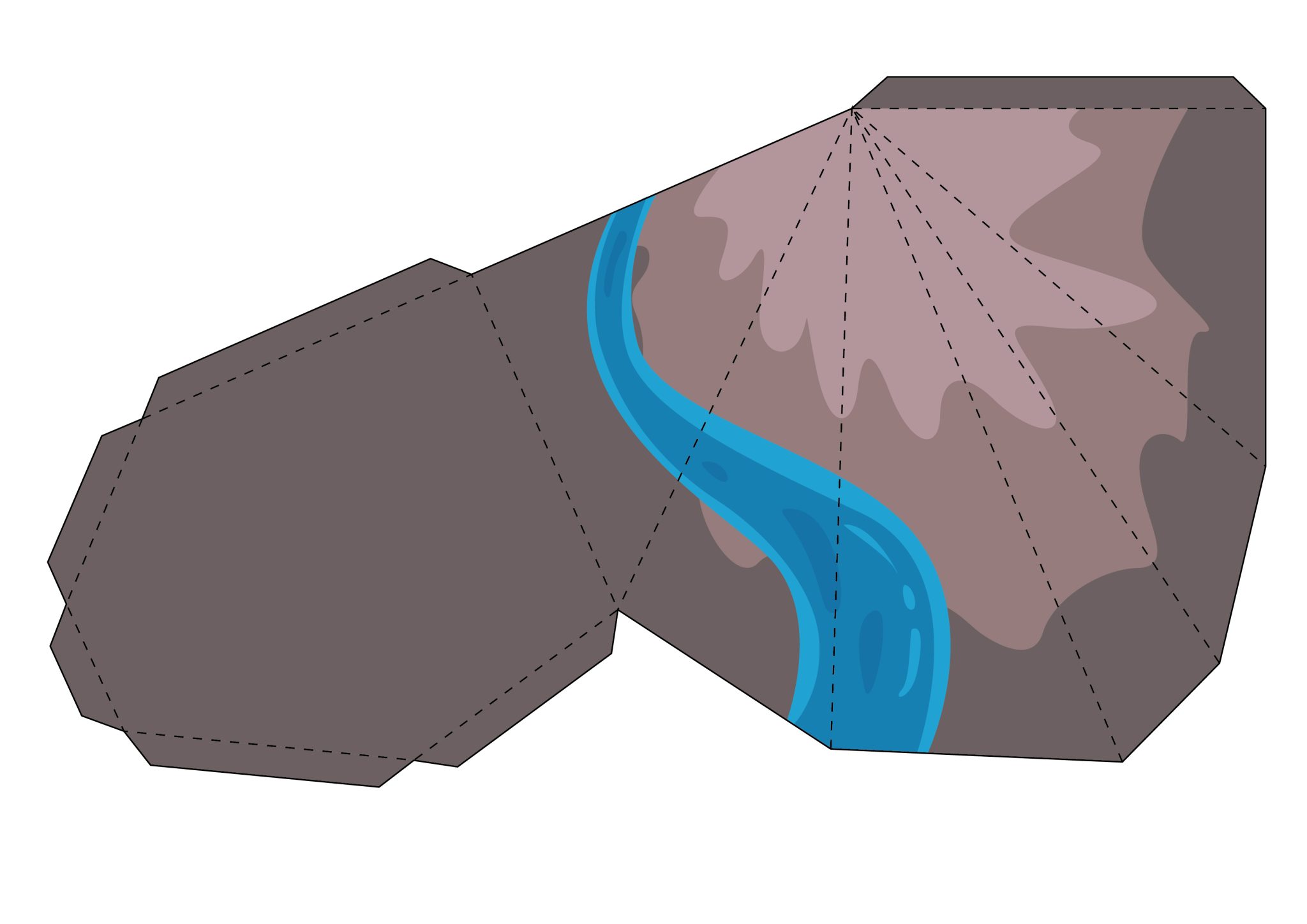 Water Cycle Diorama Printable For Shoebox Science Projects