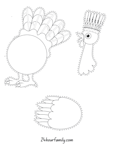 5 Build a Turkey Printable Templates (Free Printables)