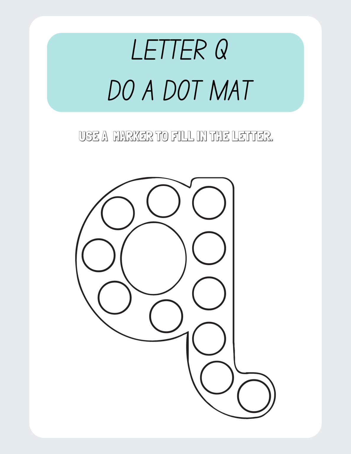 21 Free Letter Q Printable Worksheets